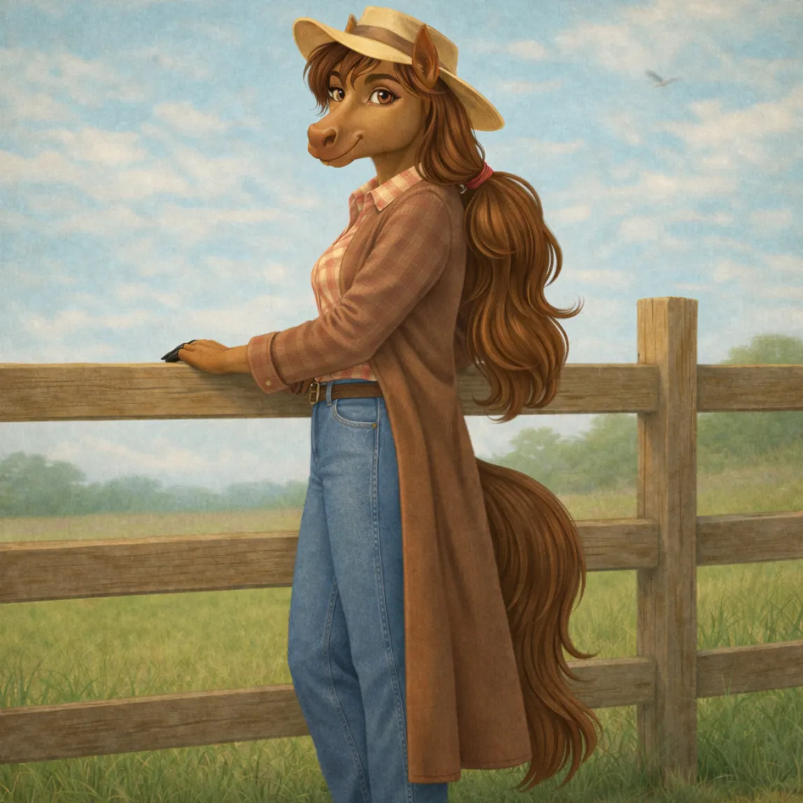 A‌I chat|1v1 Chat with Character Anthro horse girl Sorrel Gallaway for ...